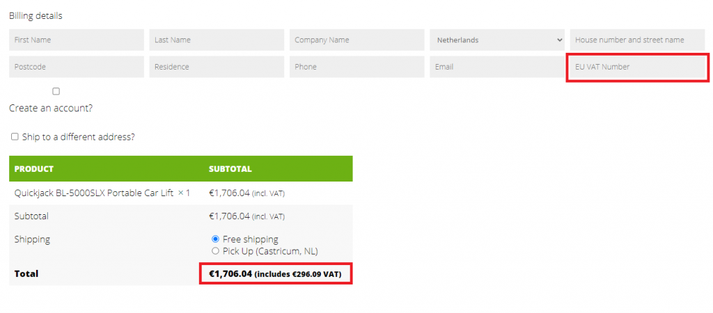 intra-Community supply of goods with 0% VAT | Quickjack Europe